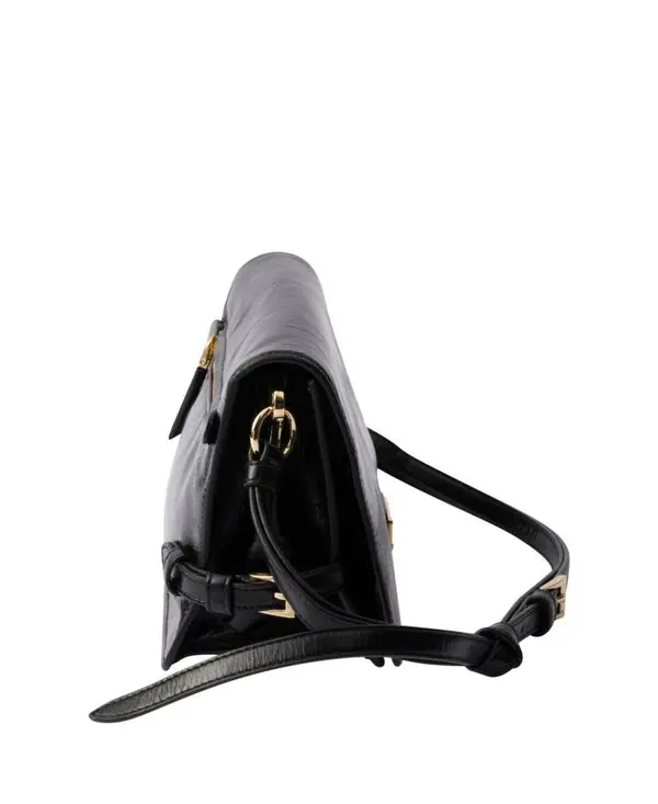 Prada Leather Shoulder Bag - Black