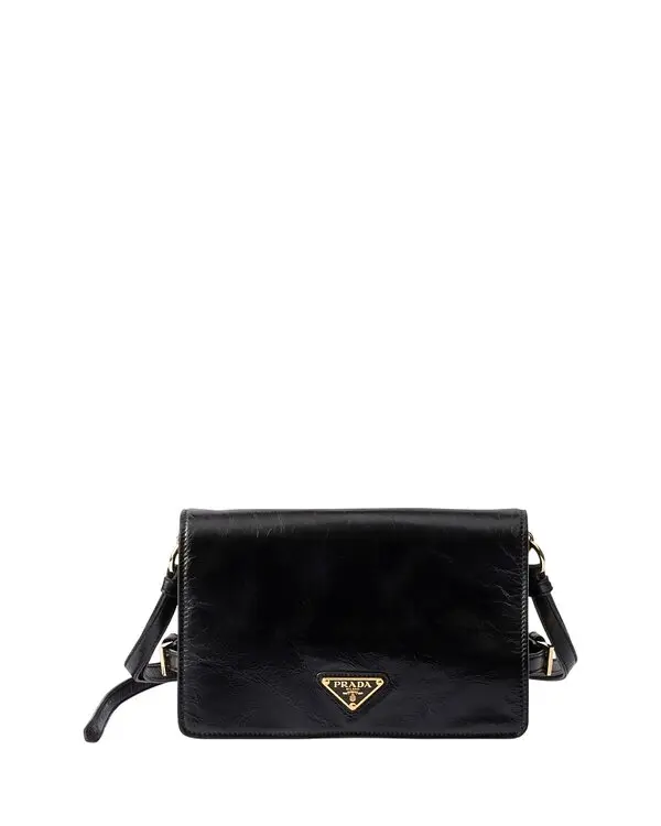 Prada Leather Shoulder Bag - Black