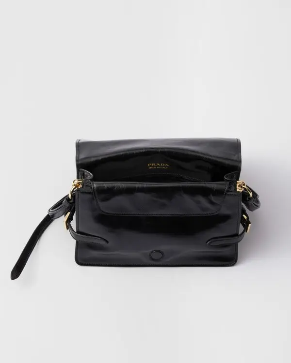 Prada Leather Shoulder Bag - Black