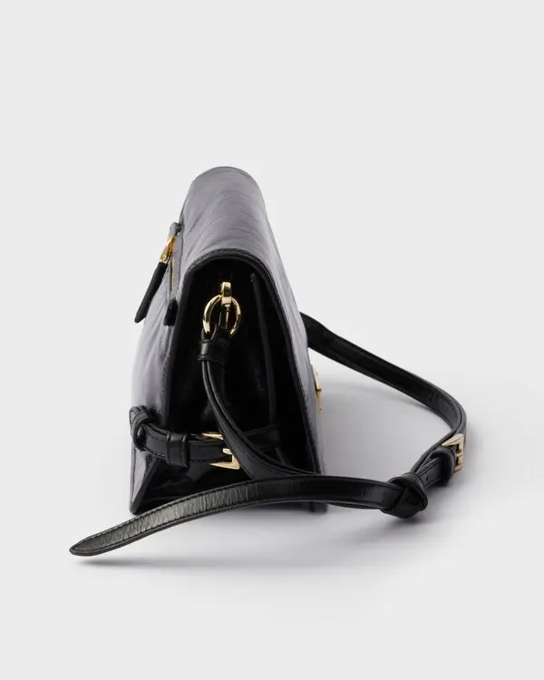Prada Leather Shoulder Bag - Black