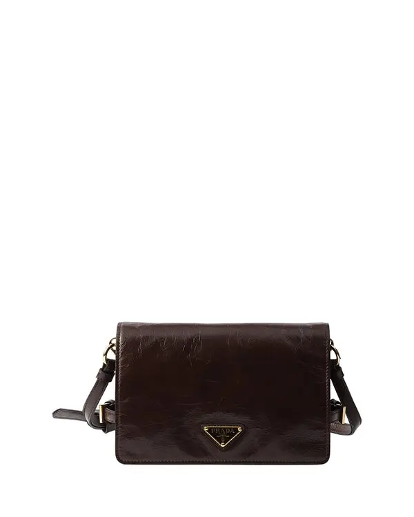 Prada Leather Shoulder Bag - Brown