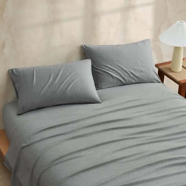 UGG Devon Microfiber Sheet Set, Twin - Heather Grey