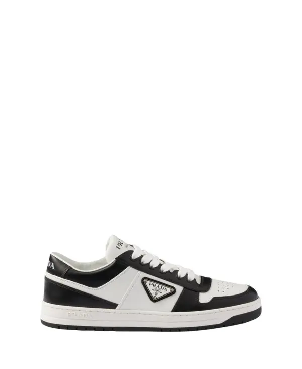Prada Downtown Perforated Leather Sneakers