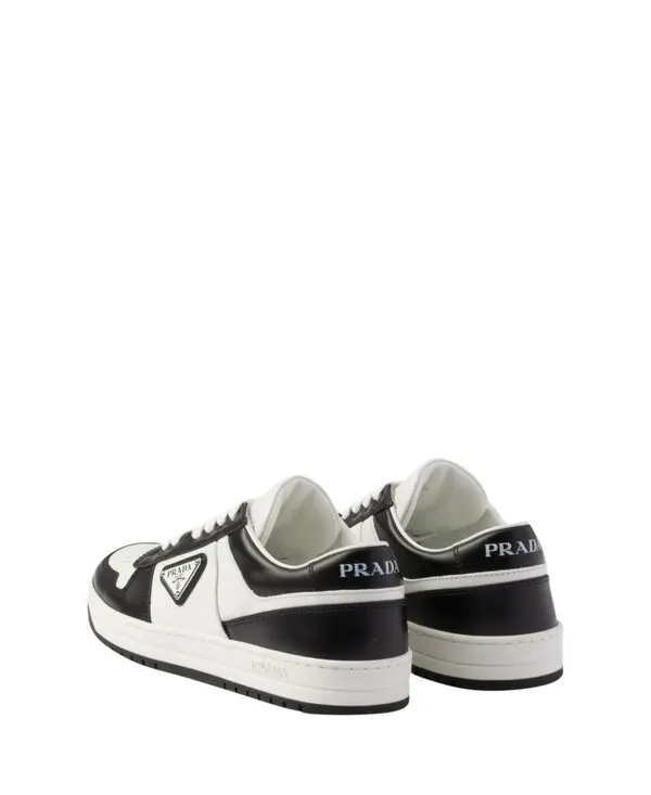 Prada Downtown Perforated Leather Sneakers