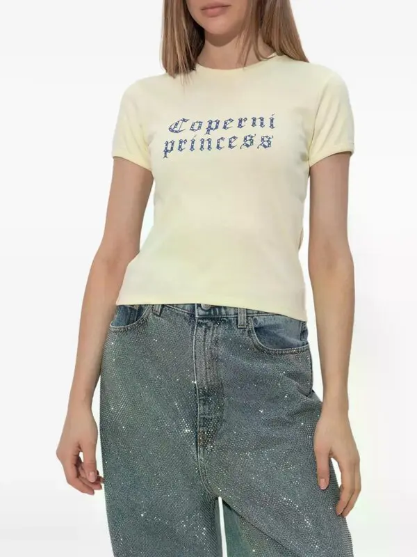 Coperni Logo-print T-shirt - Yellow
