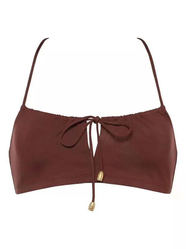 ERES Abysses Cropped Bikini Top - Brown