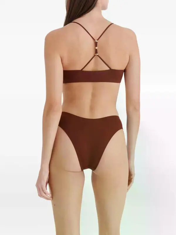 ERES Abysses Cropped Bikini Top - Brown
