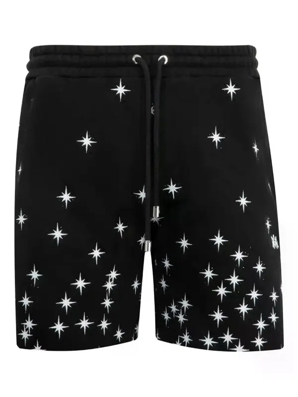 Amiri Starburst Crystal Sweatshorts
