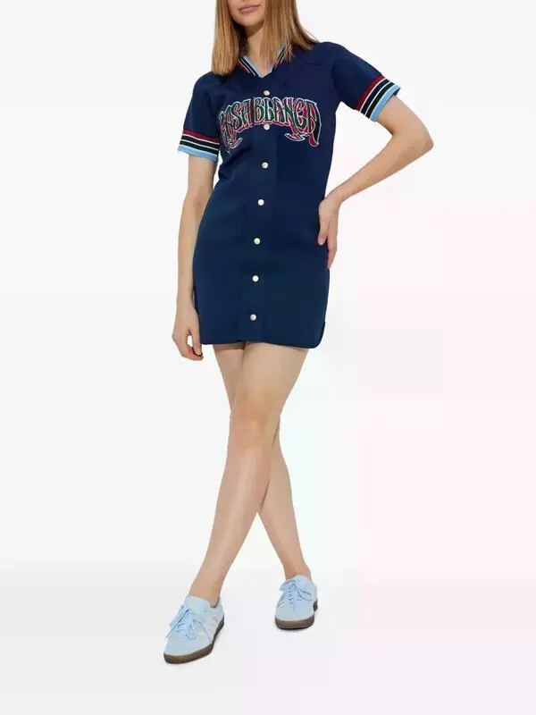 Casablanca Baseball Mini Dress
