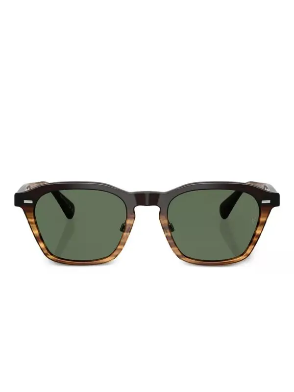 Oliver Spencer Square Frame Sunglasses - Black