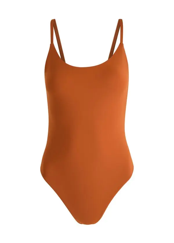 LIDO Stretch-polyamide One-piece Swimsuit - Dark Red