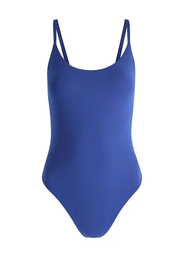 LIDO Stretch-polyamide One-piece Swimsuit - Indigo