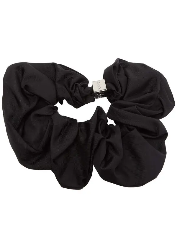 GANNI Metal-embellished Nylon-blend Scrunchie