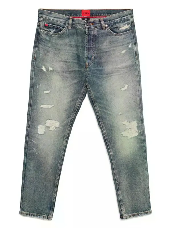 Hugo Distressed Vintage-wash Denim