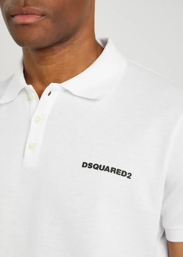 Dsquared2 Logo Piqué Cotton Polo Shirt
