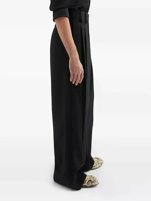 JIL SANDER Pleat-detail Trousers - Black