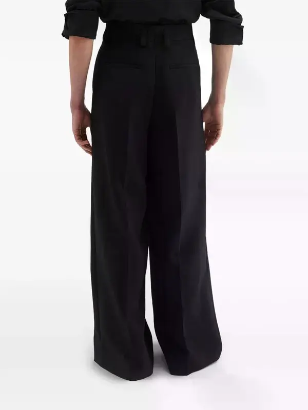 JIL SANDER Pleat-detail Trousers - Black