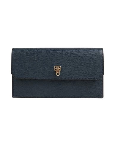 VALEXTRA Wallet Midnight Calfskin - Blue