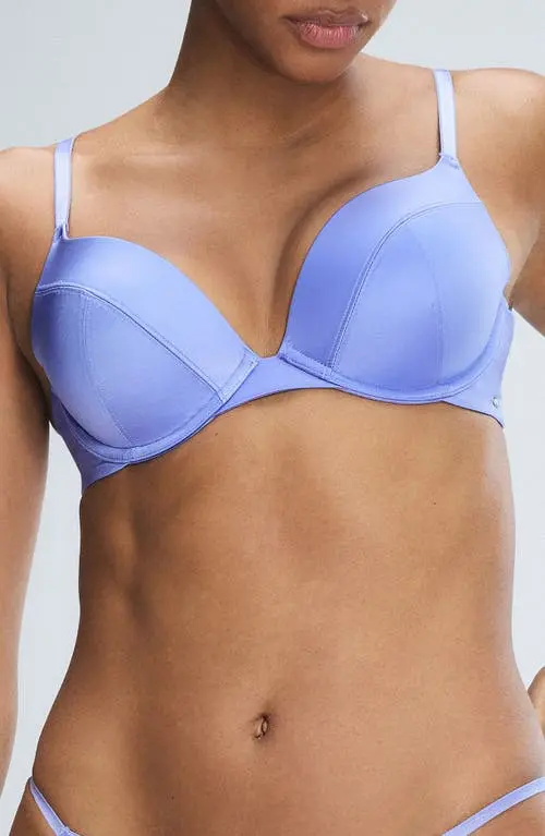 SAVAGE X FENTY Slipp Satin Push-up Plunge Bra - Purple Prism