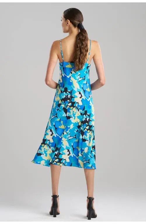 Natori Floral Print Slip Dress