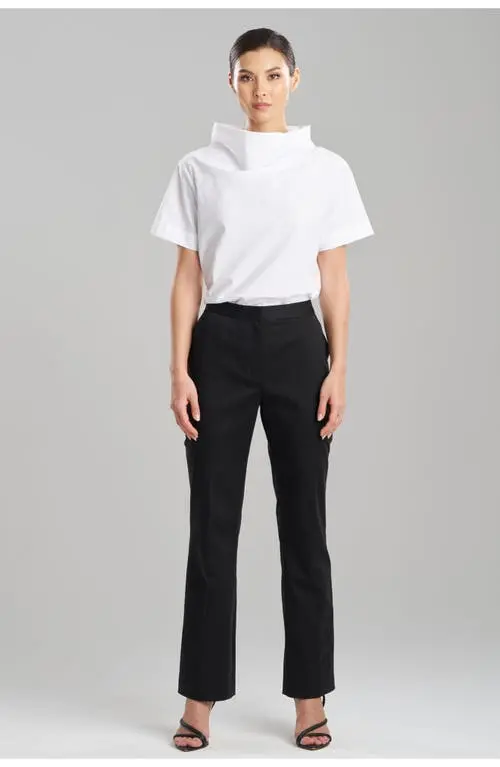 Natori Cotton Chino Front Zip Pant