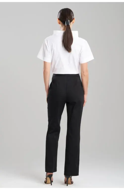 Natori Cotton Chino Front Zip Pant