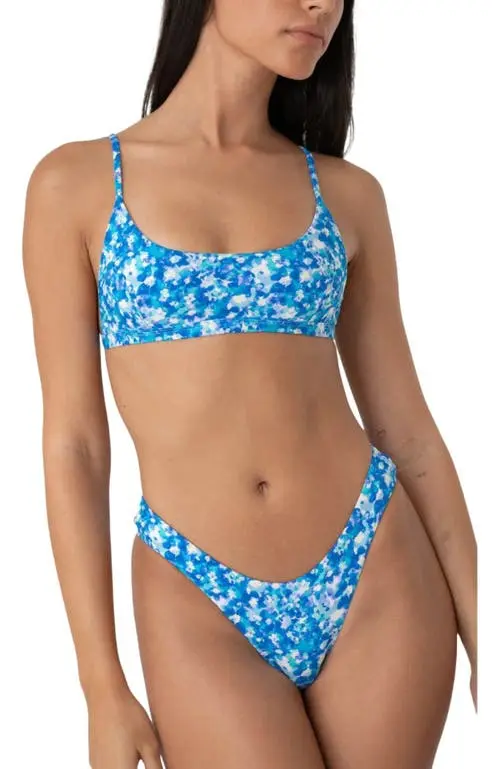 BRIGHT SWIMWEAR Bali Bikini Top - Aqua Floral