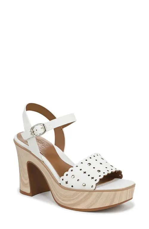 Naturalizer Kira Platform Sandal - White