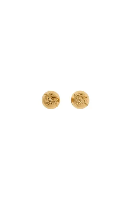 Burberry Ekd Sphere Stud Earrings - Gold