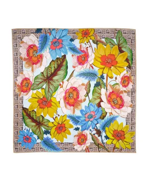 Echo Tropical Floral Square - Buttercup