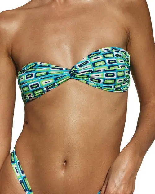 BRIGHT SWIMWEAR NIA TOP Bright Swimwear Nia Bandeau Bikini Top - Dirty Martini