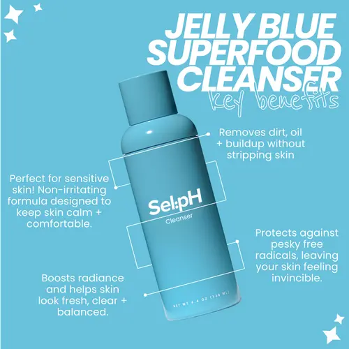 SELPH Jelly Blue Superfood Cleanser