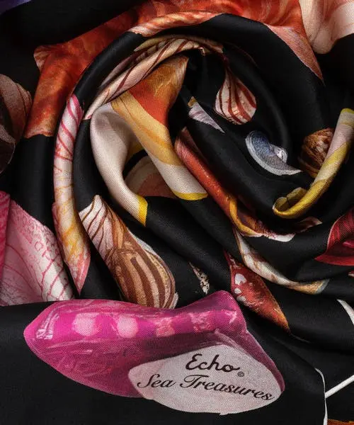 Echo Sea Treasures Scarf - Black