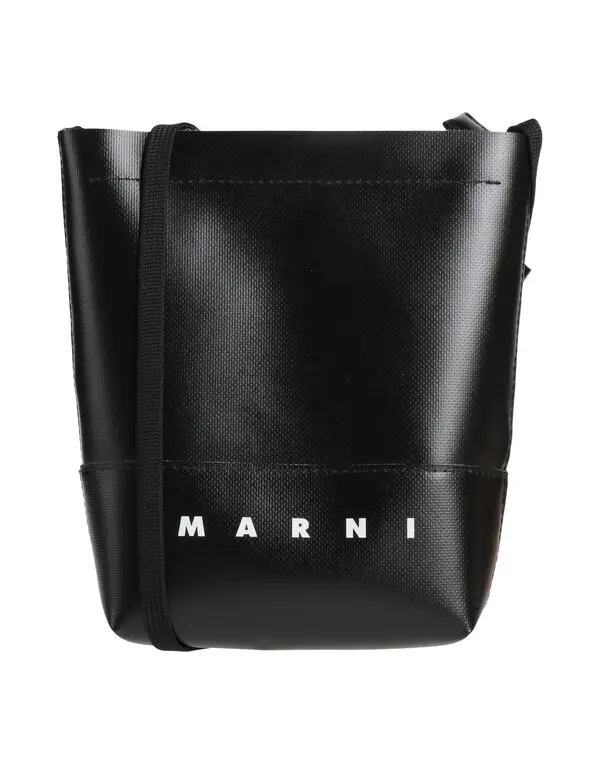 Marni Canvas Cross-body Bucket Bag - Black