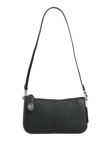 COACH Leather Baguette Bag With Detachable Strap