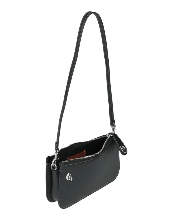 COACH Leather Baguette Bag With Detachable Strap