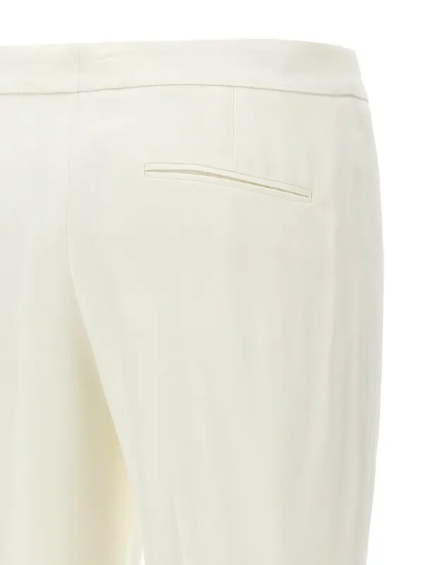 Alexander McQueen Crepe Straight Pants