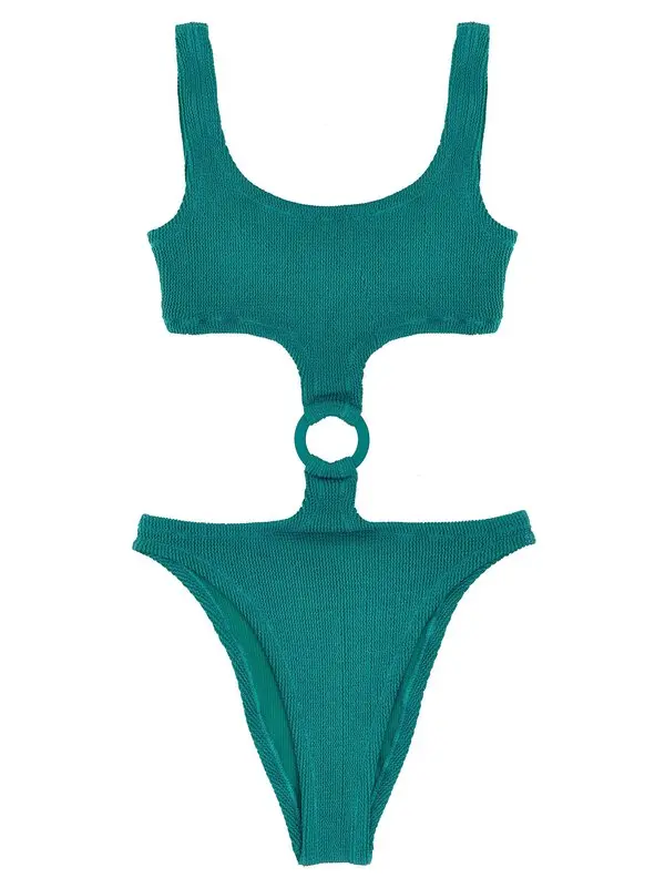 MC2 SAINT BARTH Laurel One-piece Swimsuit - Light Blue