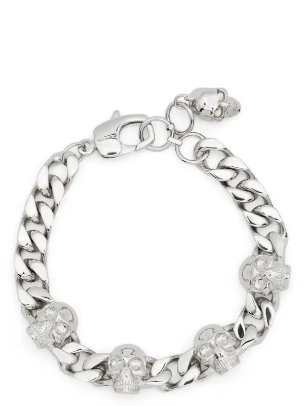 Alexander McQueen Skull' Charm Bracelet - Silver