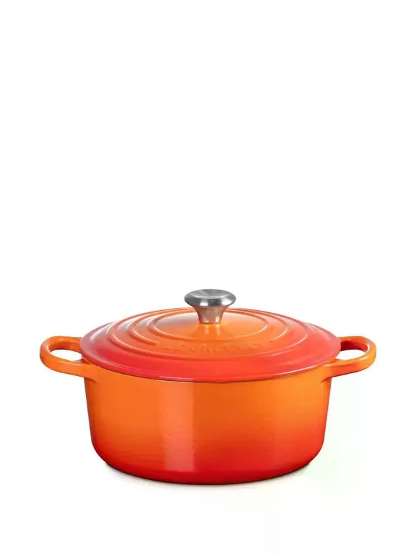 LE CREUSET Cocotte Cast Iron Casserole Dish - Orange