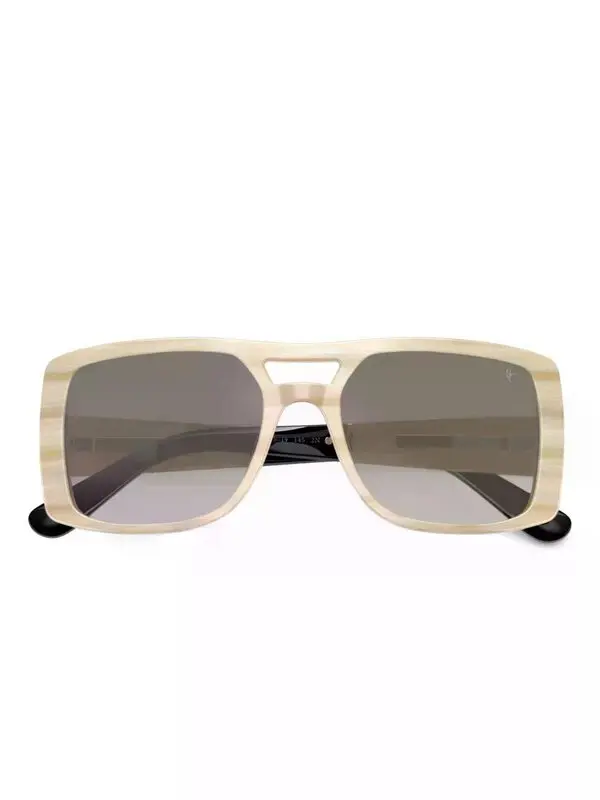 Brunello Cucinelli Square Frame Sunglasses - Neutrals
