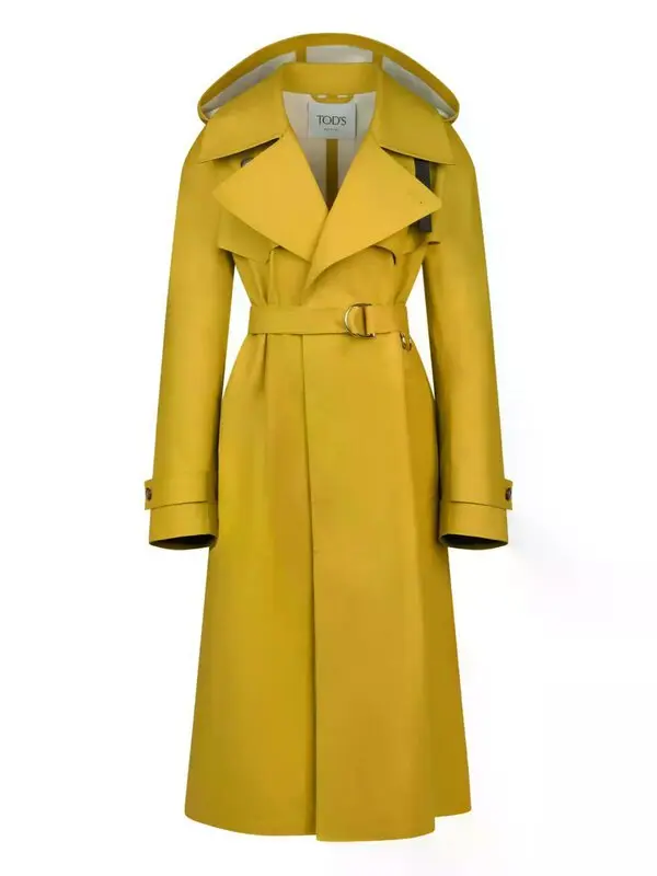 TOD'S Belted Double-breasted Trench Coat