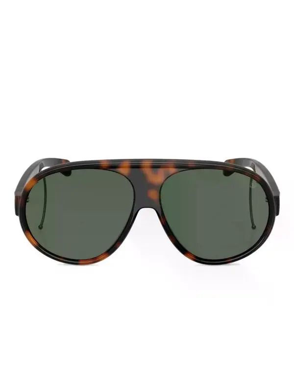 Moncler Pilot-frame Sunglasses - Brown