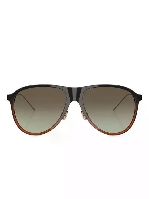 Brunello Cucinelli Pilot-frame Sunglasses - Brown