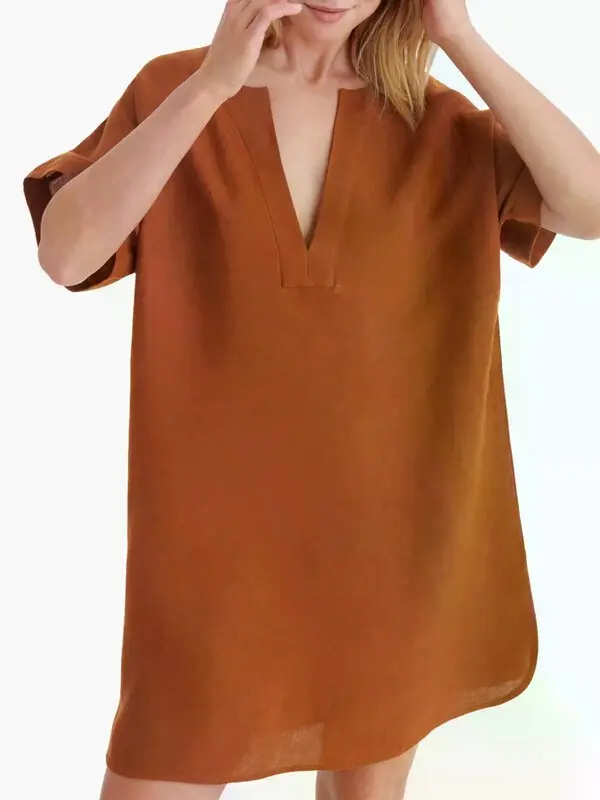 ERES Mini Dress - Brown