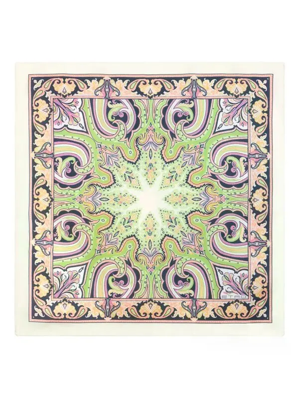 Etro Silk Pocket Square - Neutrals