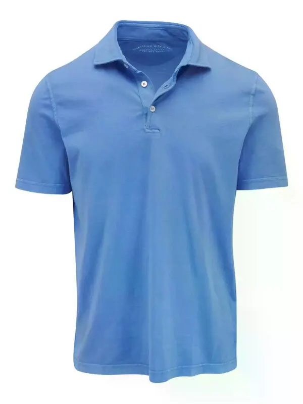 Fedeli Jersey Polo Shirt - Blue