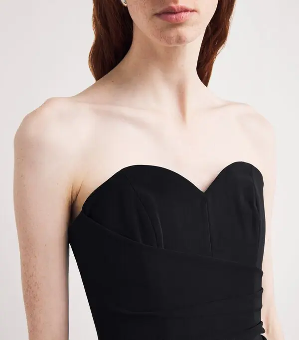 Alex Perry Stretch-mesh Strapless Mini Dress