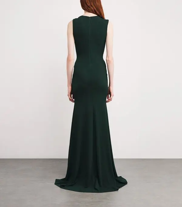 Alex Perry Crepe Jersey Cut-out Gown