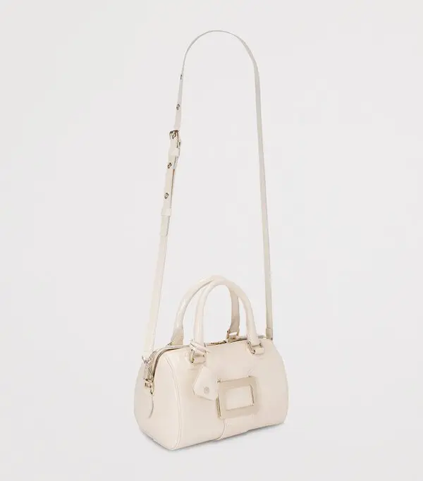 ROGER VIVIER Patent Leather Belle Vivier Top-handle Bag